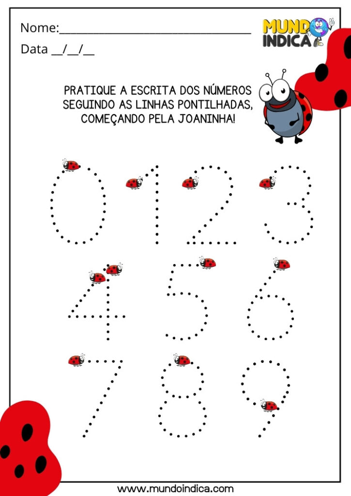 10 Atividades com Números Pontilhados para Educação Infantil