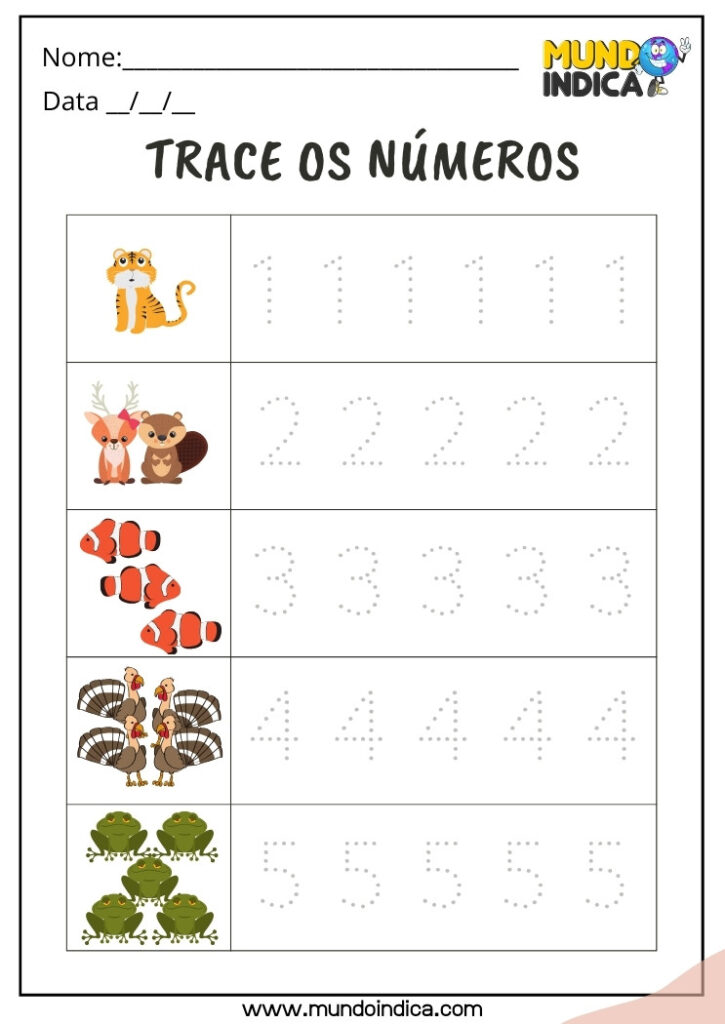 10 Atividades com Números Pontilhados para Educação Infantil