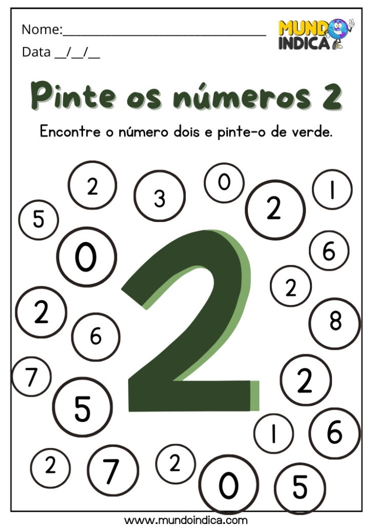 10 Atividades com o Número 2 Prontas para Imprimir