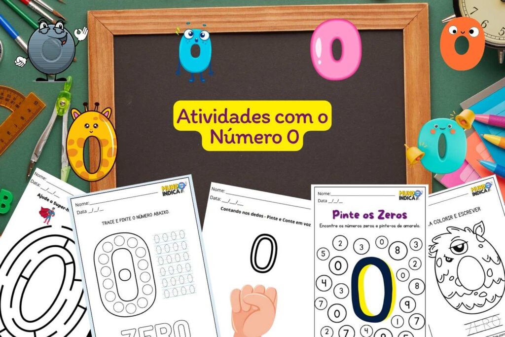 10 Atividades com o Número 0 Prontas para Imprimir
