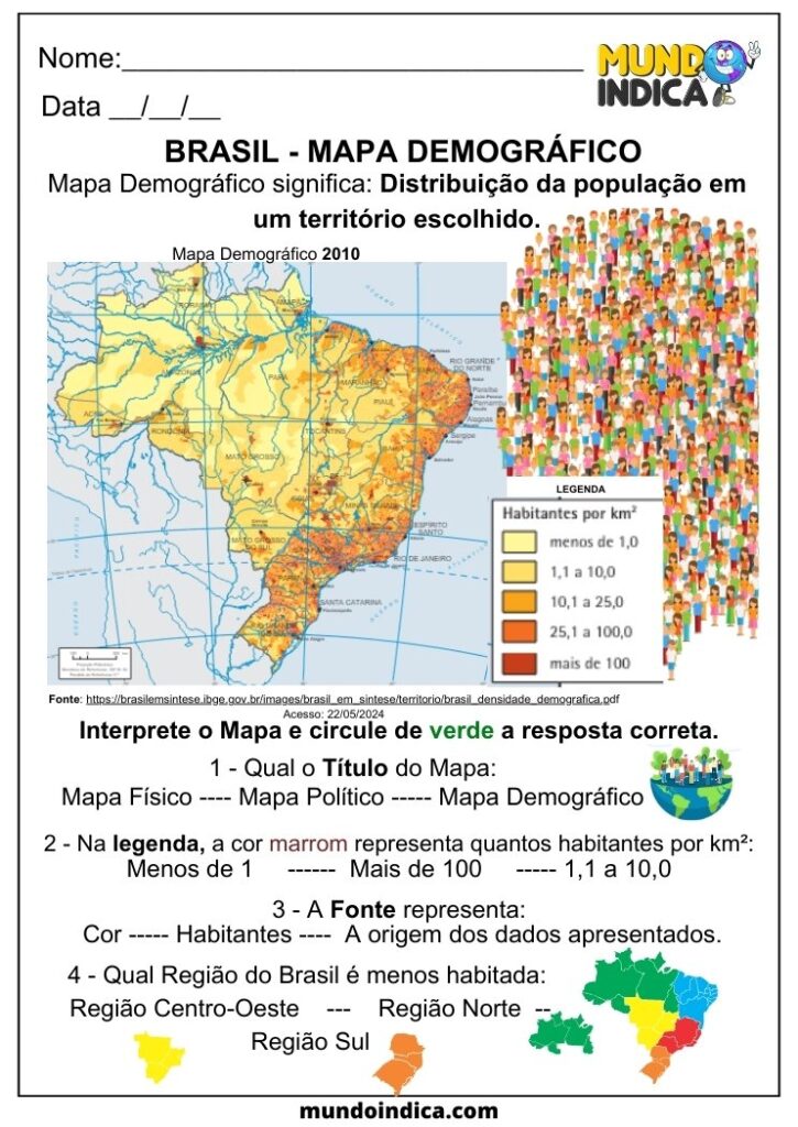 20 Atividades de Geografia para o 4 ano do Ensino Fundamental