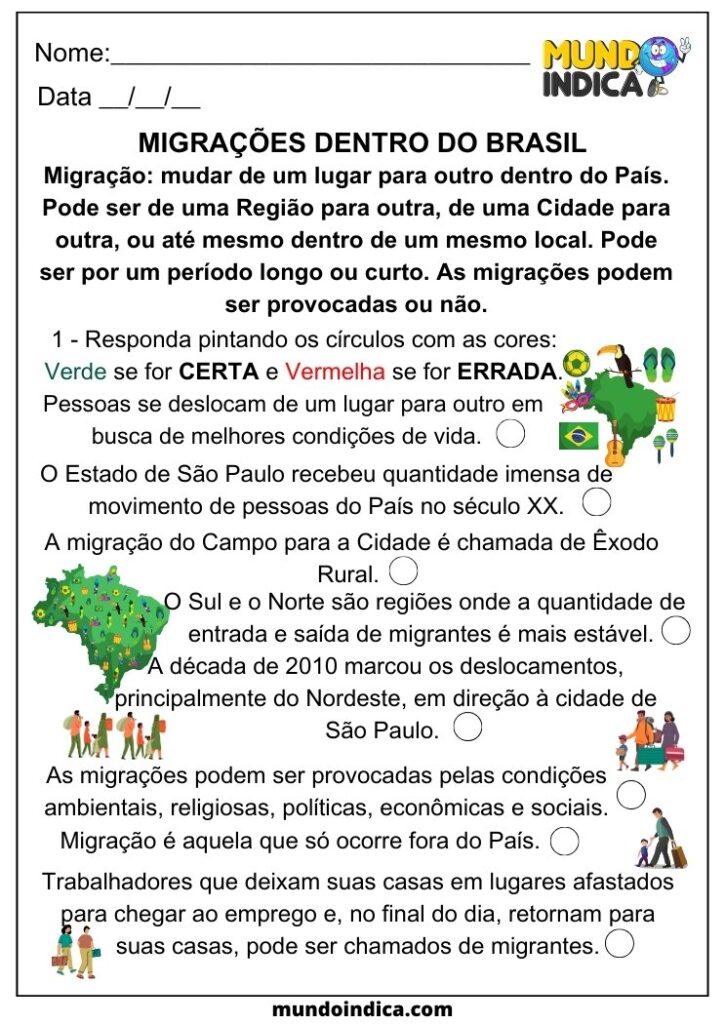 20 Atividades de Geografia para o 4 ano do Ensino Fundamental