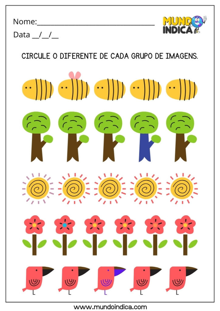 10 Atividades de Reconhecimento de Padrões para Autismo