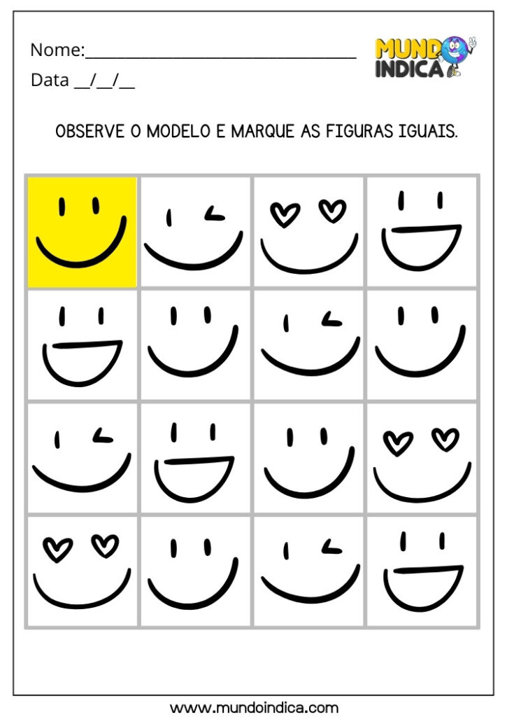 10 Atividades de Reconhecimento de Padrões para Autismo