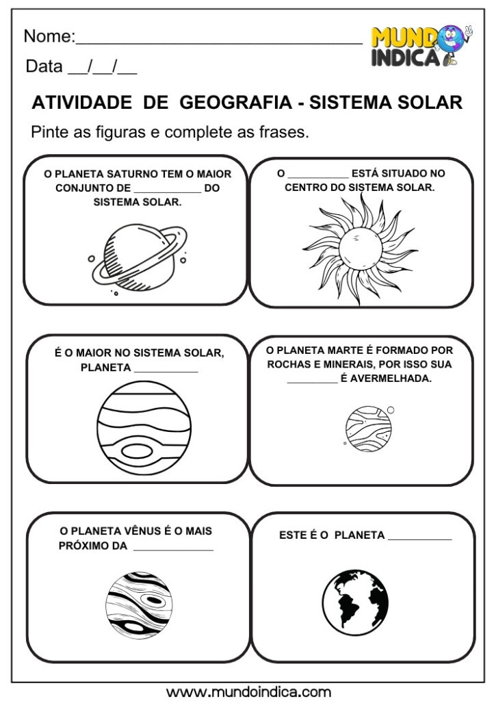 10 Atividades de Geografia para Alunos com Autismo para Imprimir