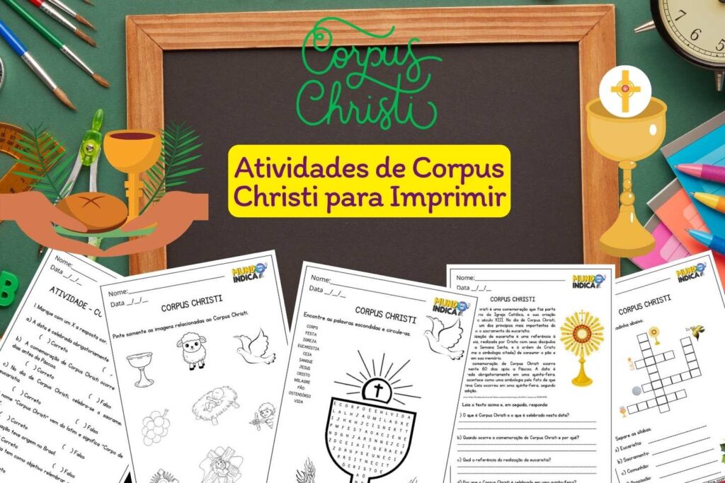 5 Atividades de Corpus Christi para Imprimir