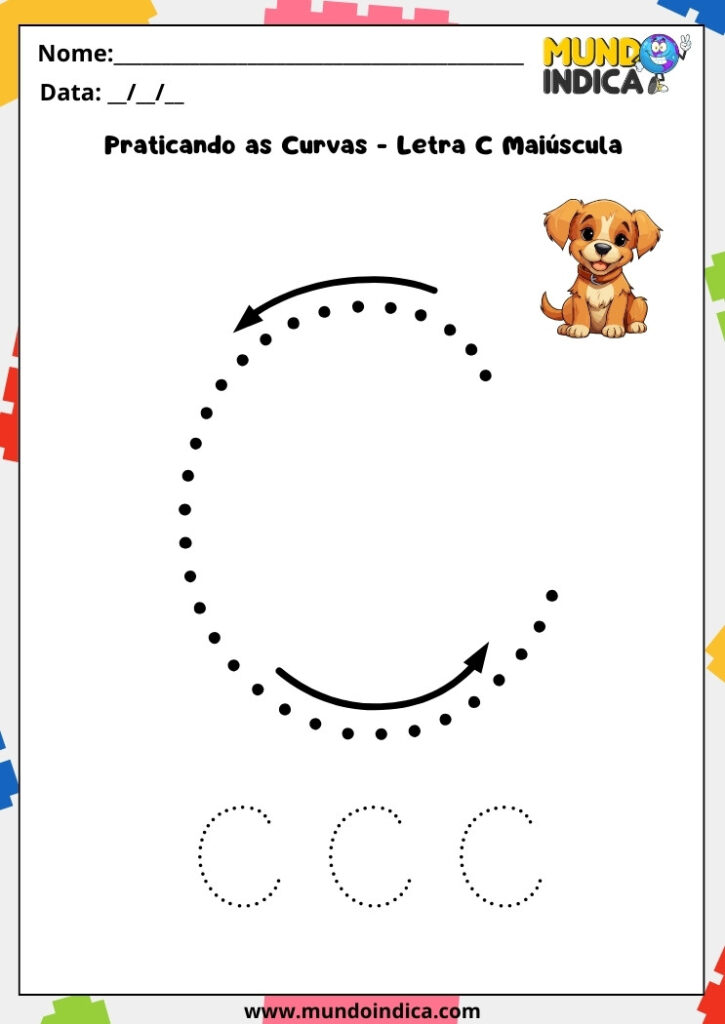 Atividades com a Letra C Cursiva para Imprimir