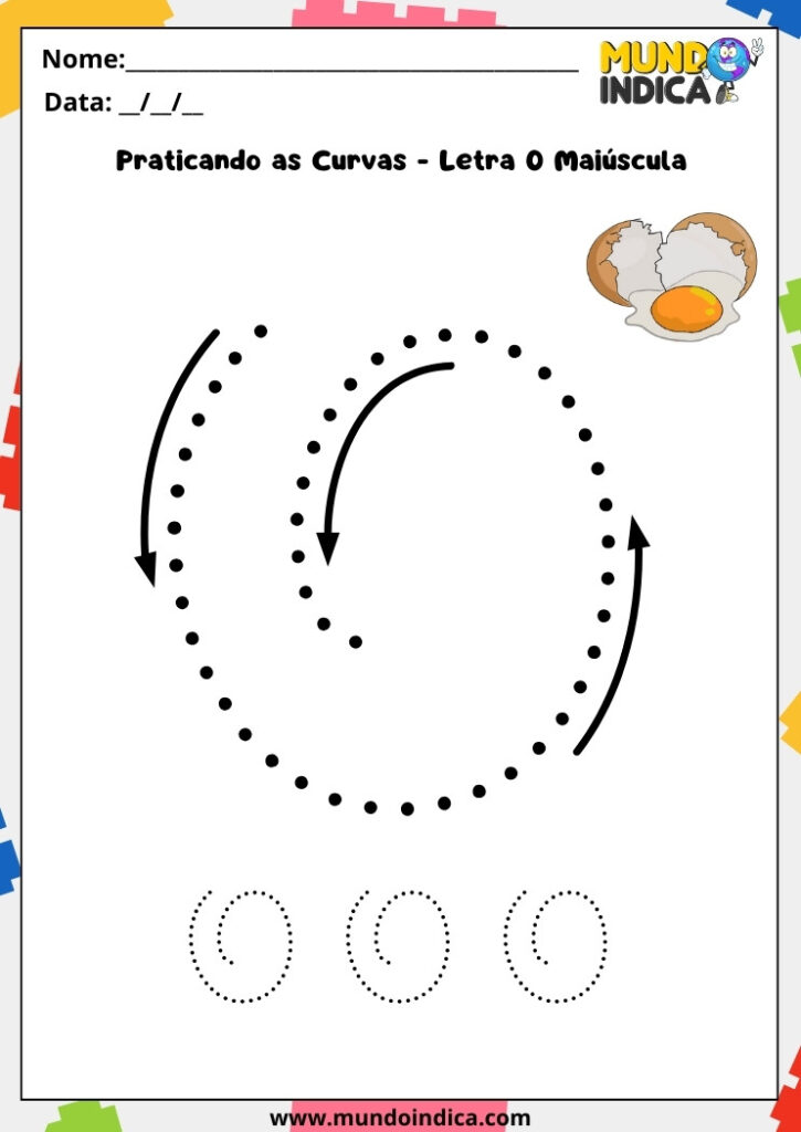 Atividades com a Letra O Cursiva para Imprimir