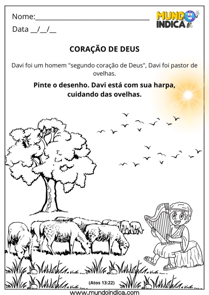 10 Atividades Bíblicas sobre Davi
