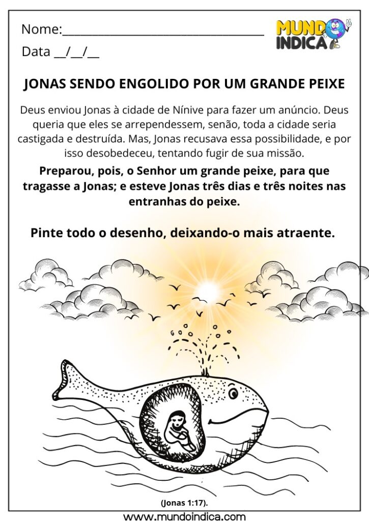 10 Atividades Bíblicas sobre Jonas