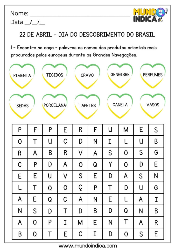 10 Atividades para o Dia do Descobrimento do Brasil