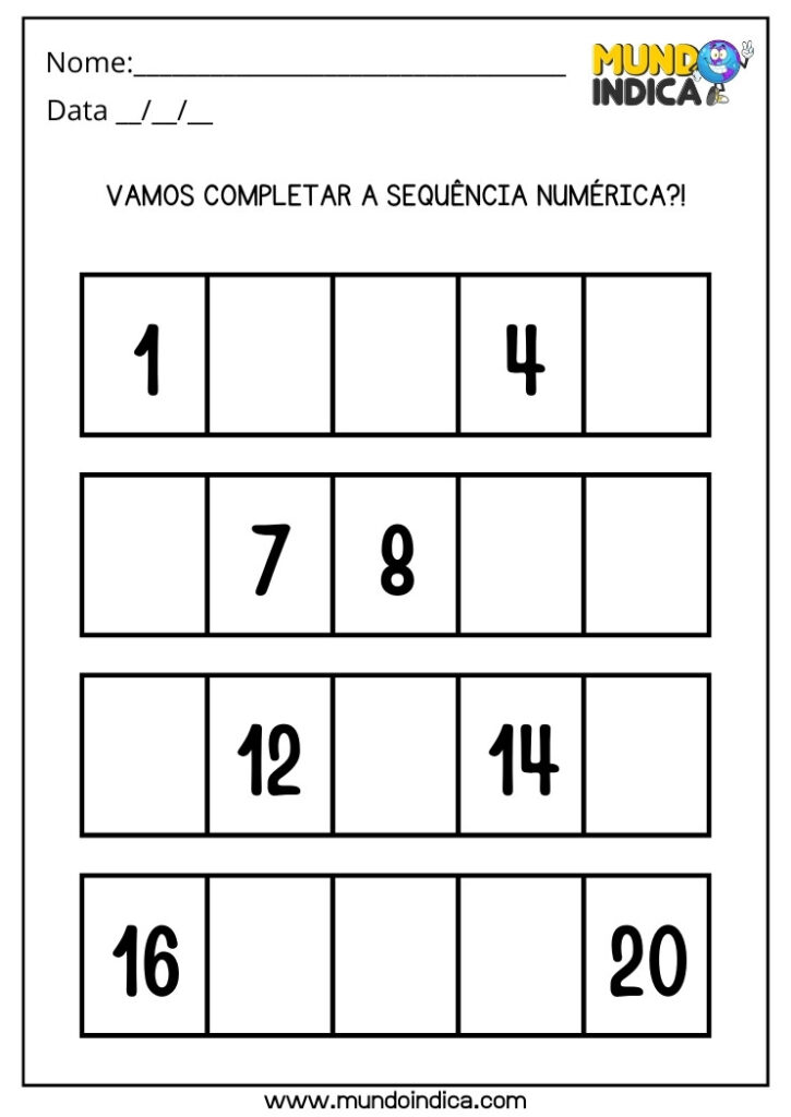 15 Atividades com Números para Alunos com Síndrome de Down