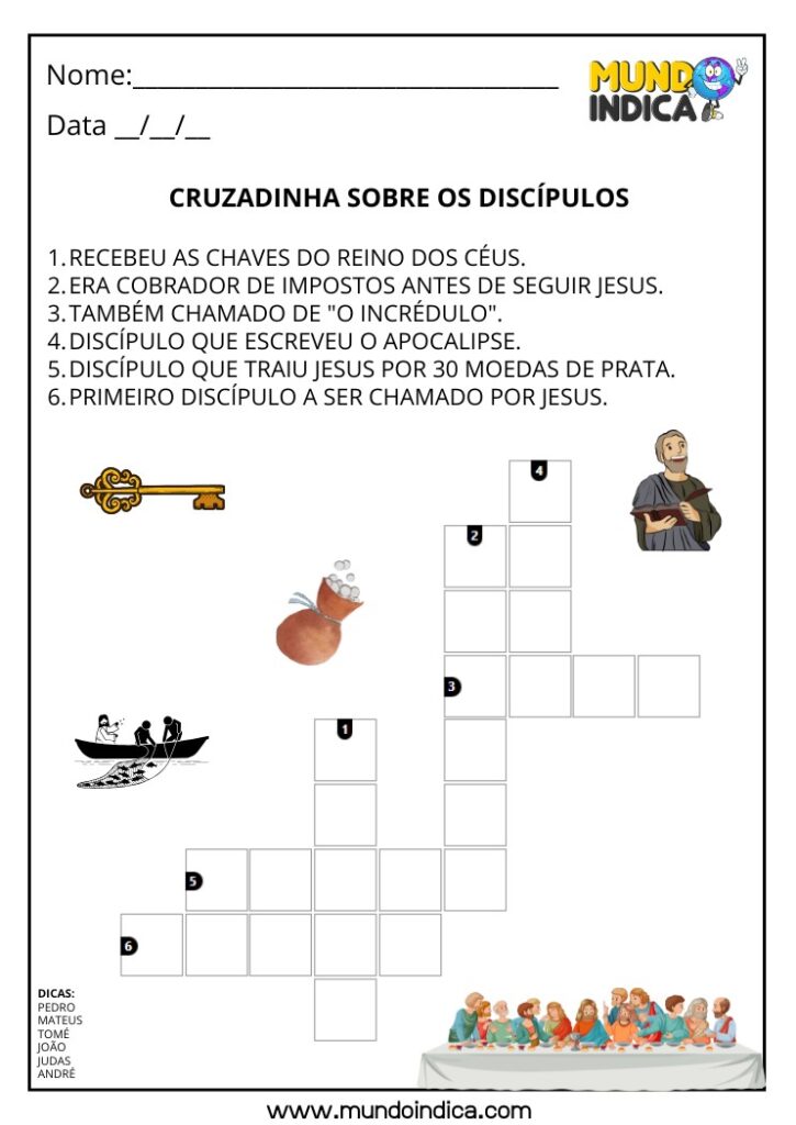 7 Cruzadinhas Bíblicas para Imprimir