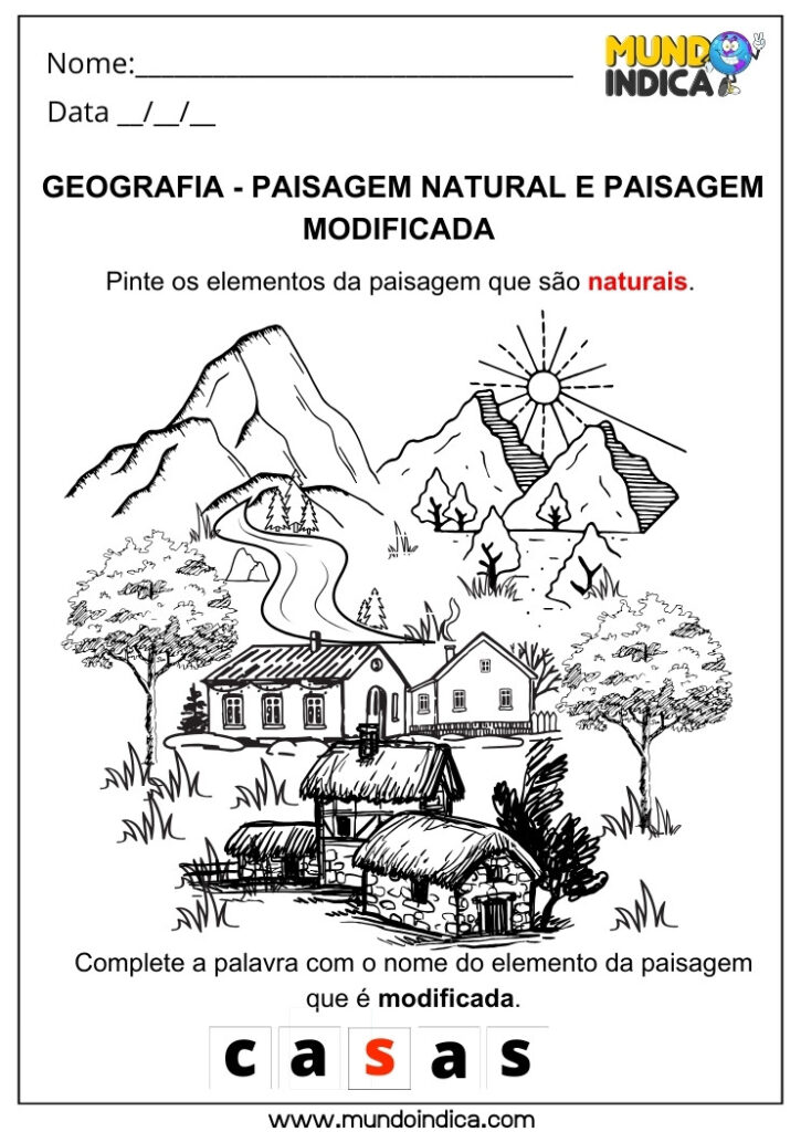 20 Atividades de Geografia para 1 ano Ensino Fundamental com Respostas
