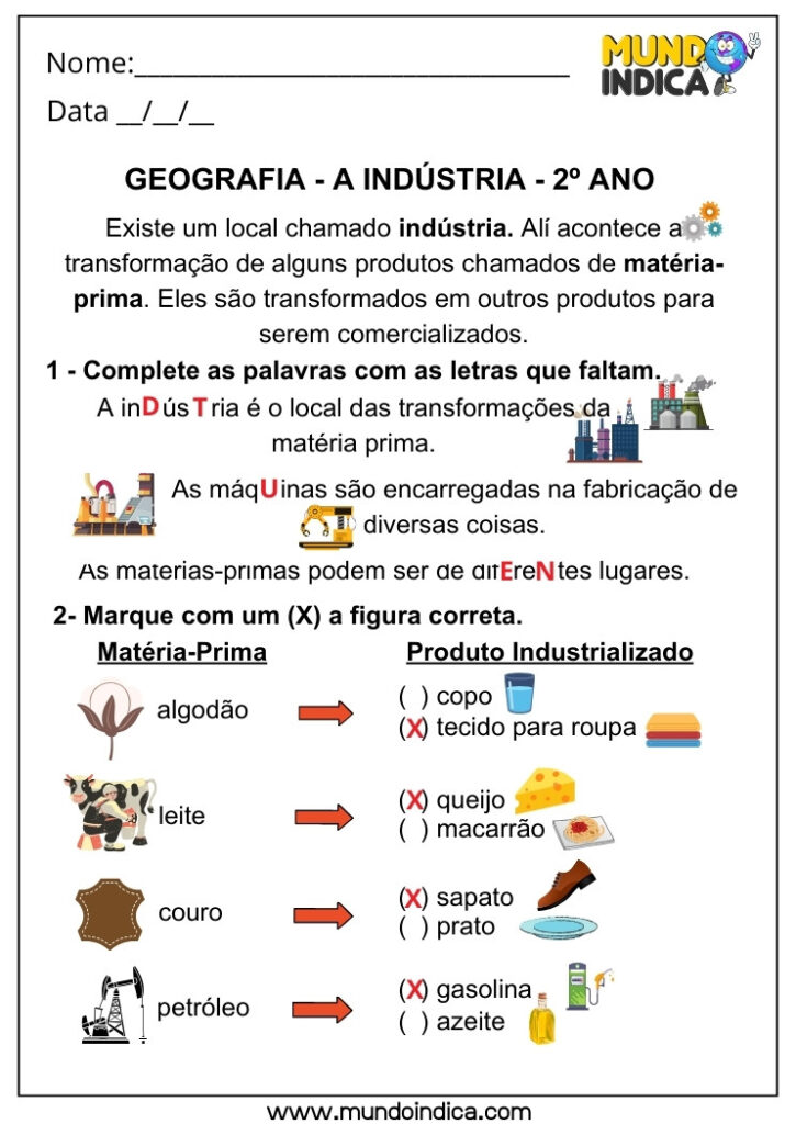 20 Atividades de Geografia para 2 ano Ensino Fundamental com Respostas
