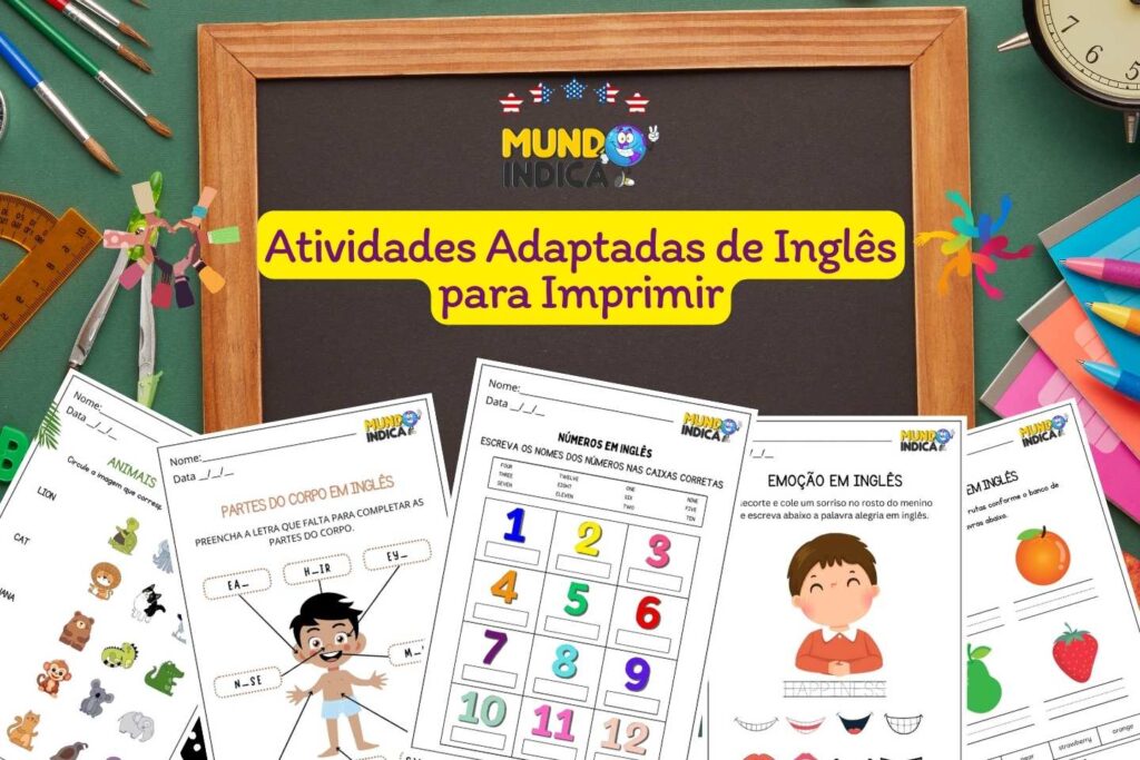 Atividades de Inglês – Mundo Indica