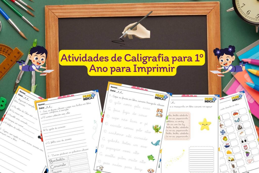 20 Atividades de Caligrafia para 1º Ano