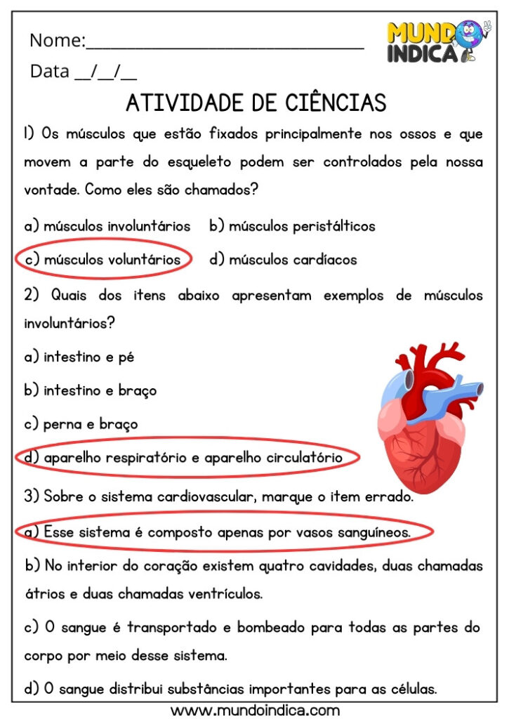 20 Atividades de Ciências para 5 ano Ensino Fundamental com Respostas
