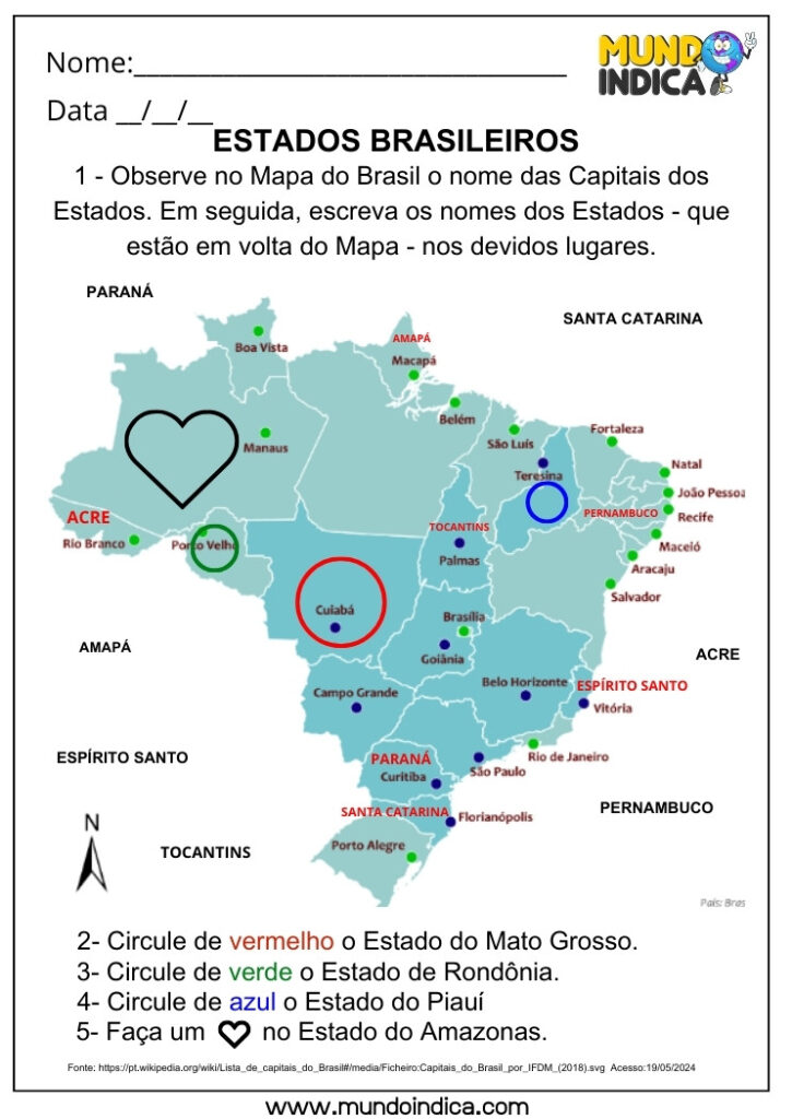 20 Atividades de Geografia para 4 ano Ensino Fundamental com Respostas