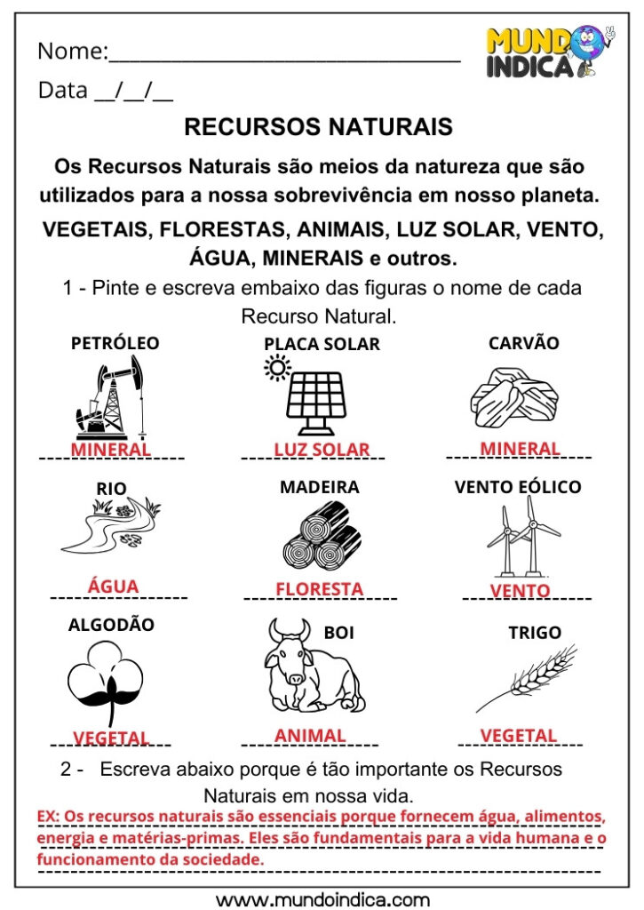 20 Atividades de Geografia para 3 ano Ensino Fundamental com Respostas