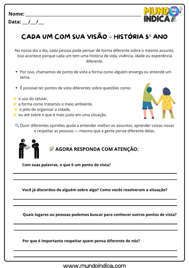 21 Atividades de História para o 5º Ano do Ensino Fundamental