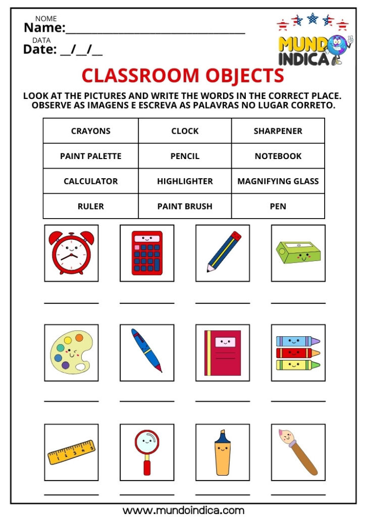 27 Atividades de Alfabetização em Inglês