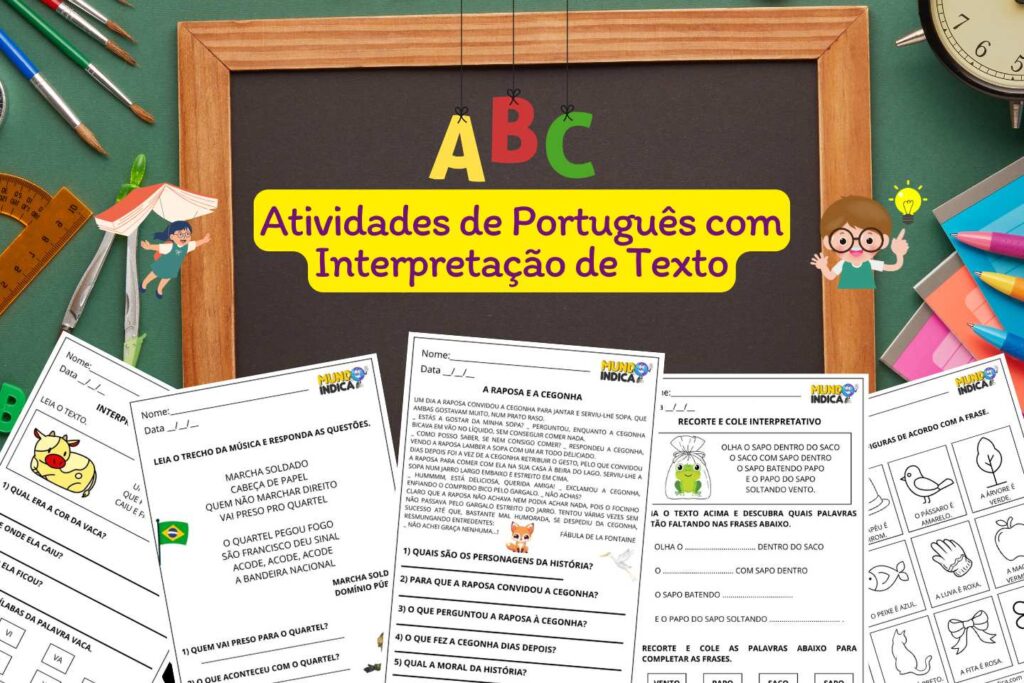 11 Atividades de Português com Interpretação de Texto para Imprimir