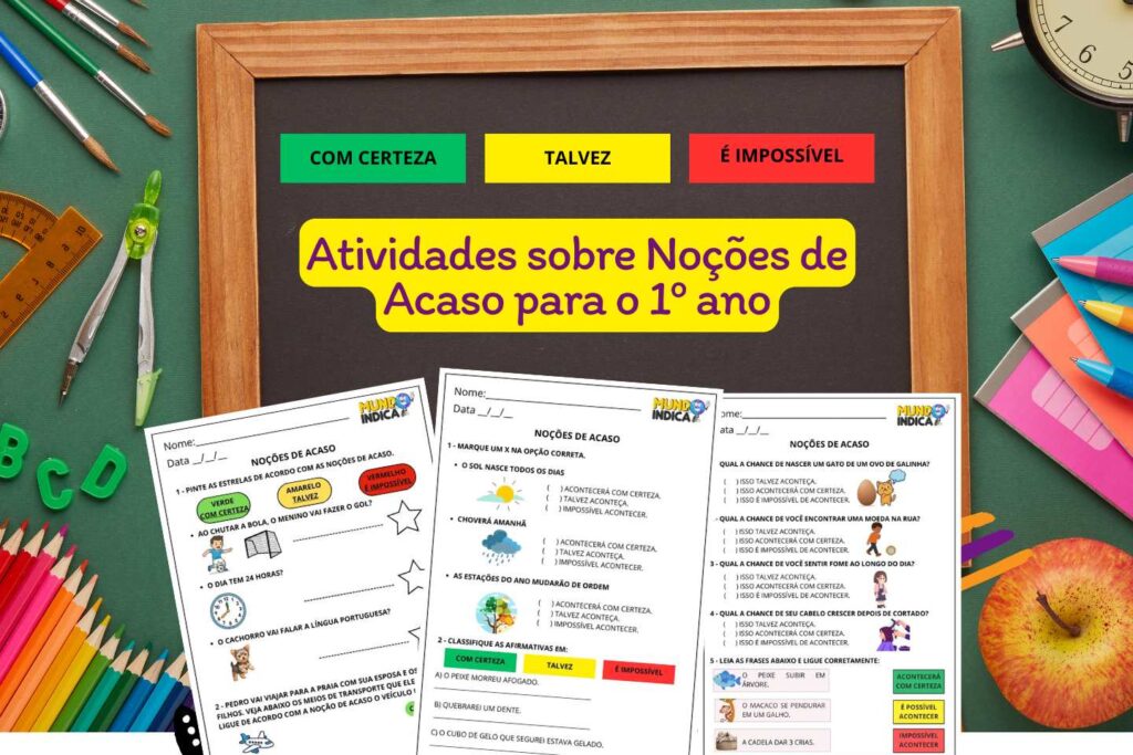 Atividades sobre Noções de Acaso para o 1º ano