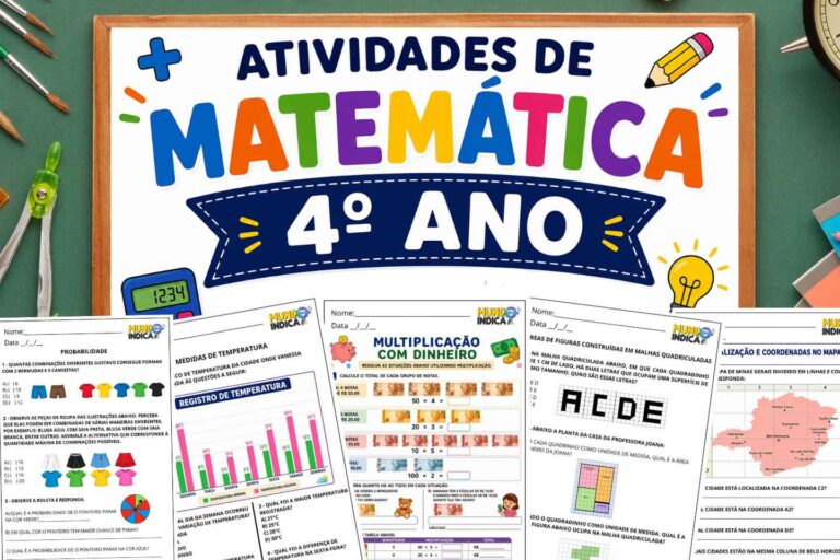 Atividades de Matemática 4º Ano do Ensino Fundamental segundo a BNCC